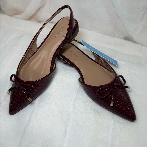 Draper James | Shoes | Draper James Wine Textured Slingback Heels ...